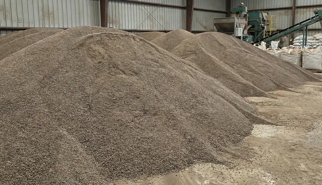 Granular rock phosphate